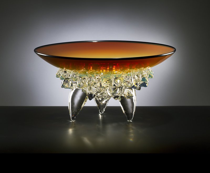 17" Iris Gold Low Thorn - Axiom Glass